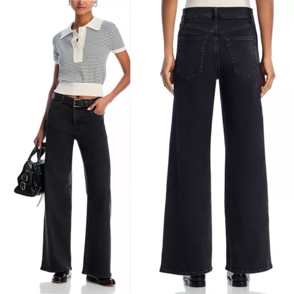Frame Le Pixie Slim Palazzo Jeans in Destroyer Size 23 - Gem